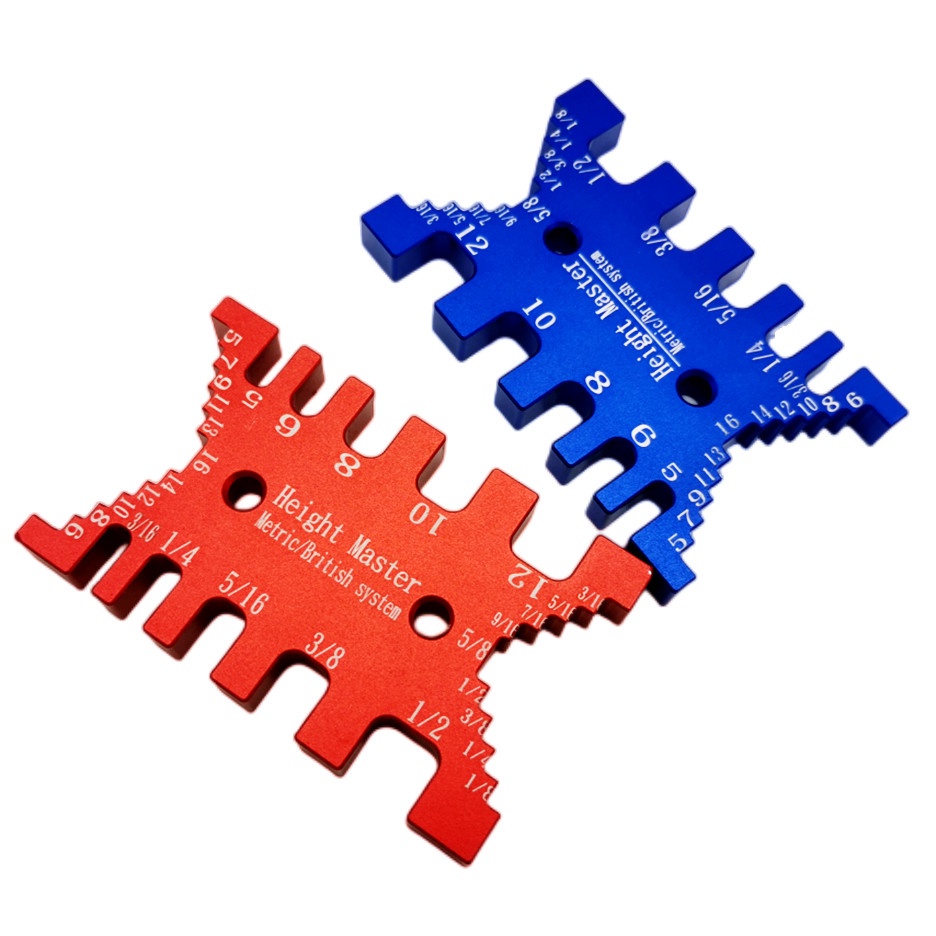 Woodworking Tenon Caliper Measuring Ruler Aluminum Dovetail Jig Card ...