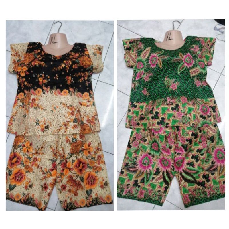 Terno Short w/sleeve for adult,100% cotton ( ORIGINAL BATIK ) Size L,XL ...