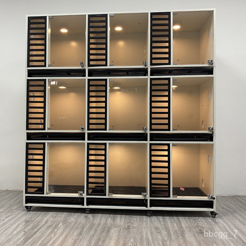 pet cageDog Crate Display Cabinet Breeding Cage Solid Wood Dog House ...