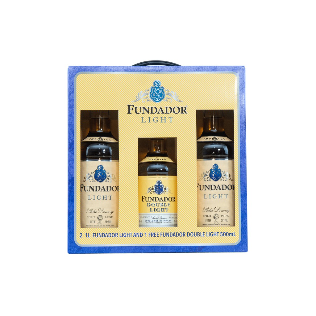 Fundador Light 1L Buy 2 Get Double Light 500ml | Shopee Philippines