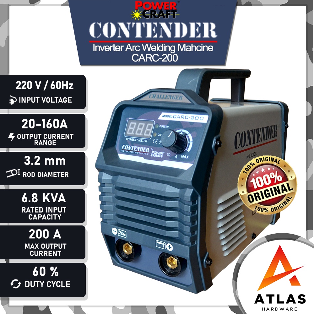 Contender CARC 200 Welding Inverter Machine 200 amps max | Shopee ...