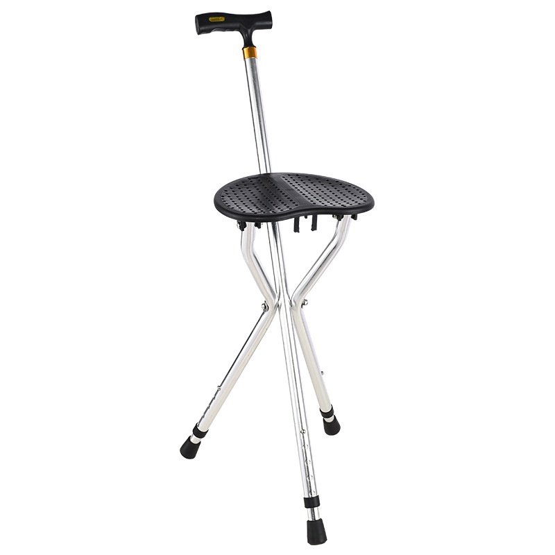 Adjustable Height Cane Chair Tripod Cane Stool Crutch Chair Cane With ... Adjustable Height Cane Chair Tripod Cane Stool Crutch Chair Cane With ...