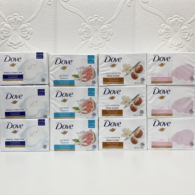 COD! Dove Soap Beauty Cream Bar per Pack (4 x 100g) Blue, Pink | Shopee ...