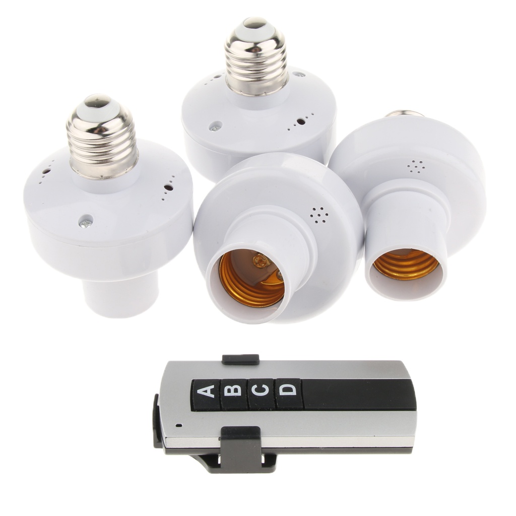 1 Control Wireless Control Lamp Holder Bulb Socket Switch | Shopee ...