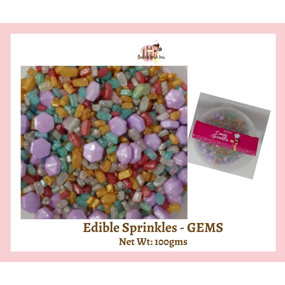 Candy Sprinkles - Gems (Net Wt: 100gms) | Shopee Philippines