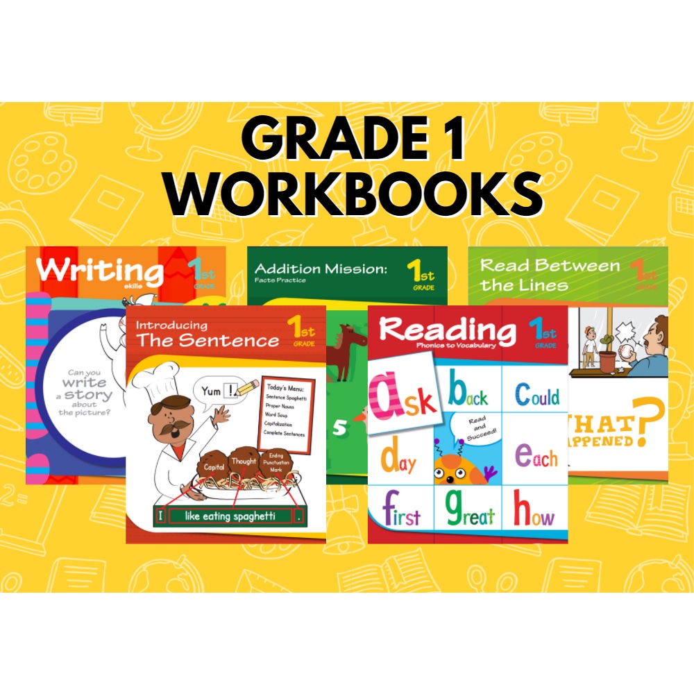 GRADE 1 Activity Workbook/Worksheet- Homeschool Materials - Bookbind ...