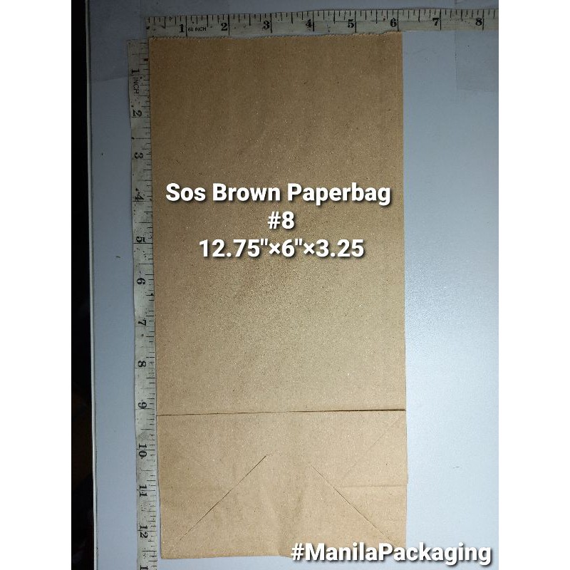 (100 pcs) Supot Brown paperbag , take out bag , grocery bag | Shopee ...