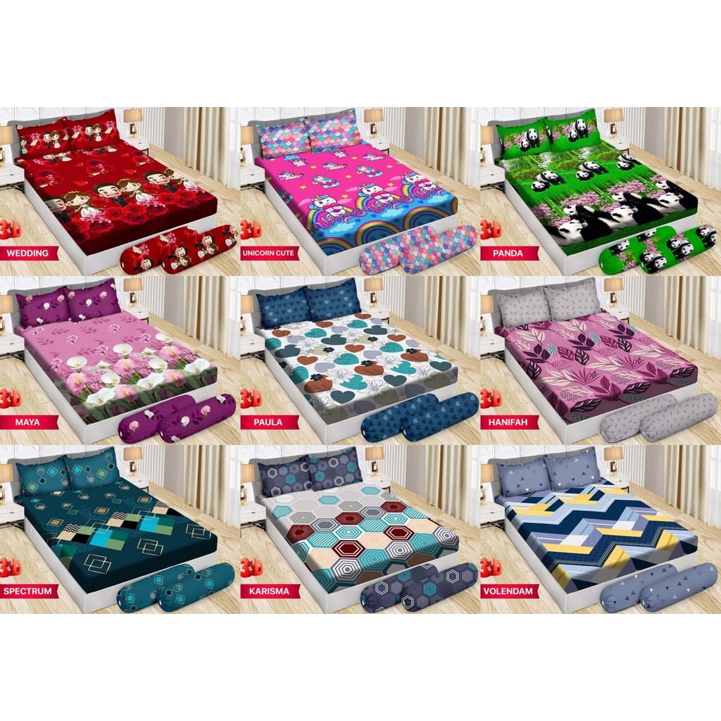 Bonita - Bed Sheet 160 (Queen) - Lydia Madison Davina Blue Rose Farida ...