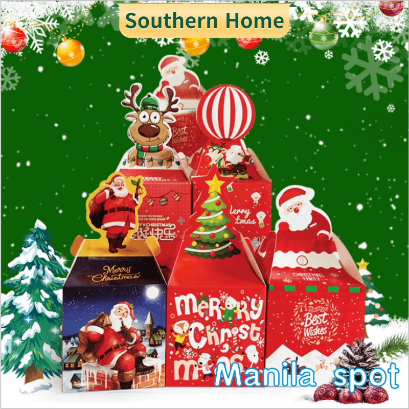 B76 COD Christmas apple decoration paper box Christmas Eve apple ...
