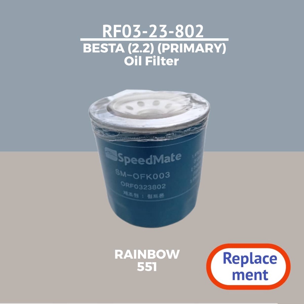 Oil Filter for KIA Besta (2.2) (PRIMARY) [Replacement] Part #;RF03-23-802;RF0323802 | Shopee ...