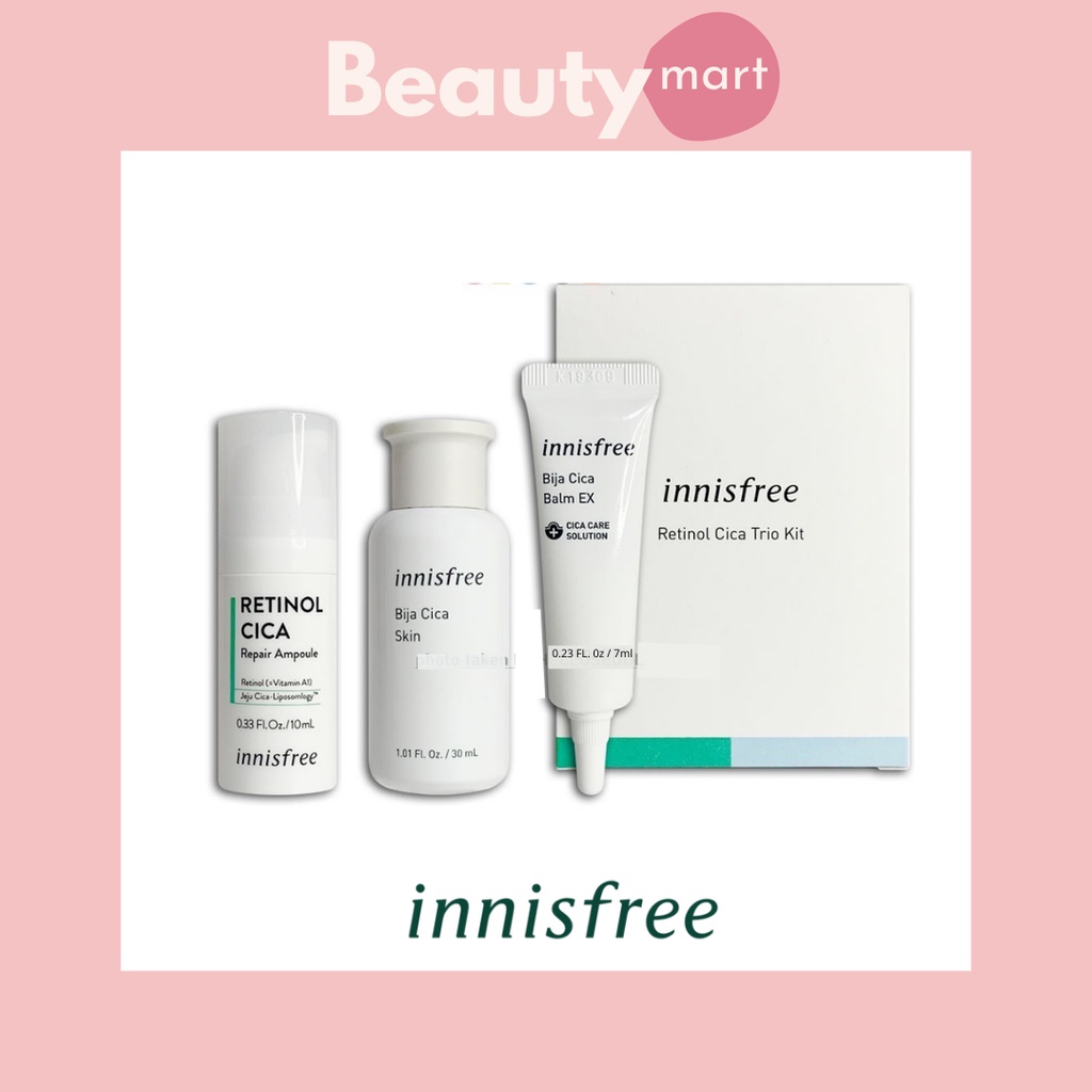 Innisfree Retinol Cica Trio Kit [Bija Cica Skin, Retinol Cica Repair ...
