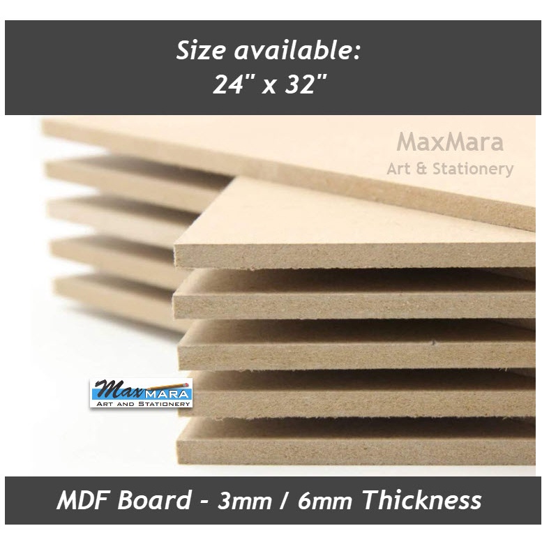 (Maxmara Art) MDF Board 3mm 6mm DIY Architecture Modelling Material ...
