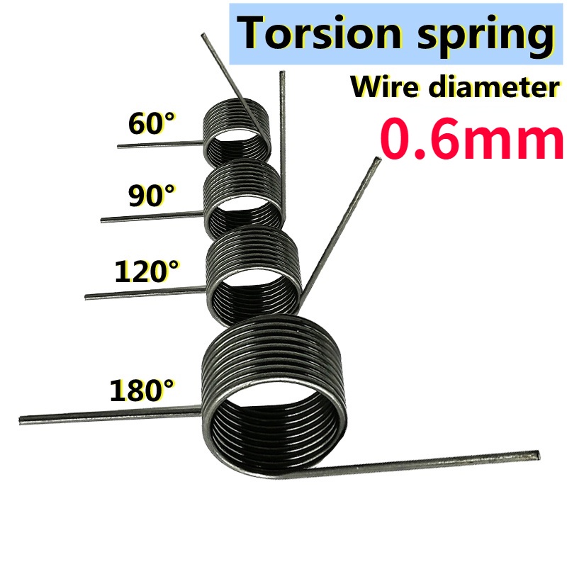 wire diameter 0.6mm V-shaped spring torsion spring 65Mn steel spiral ...