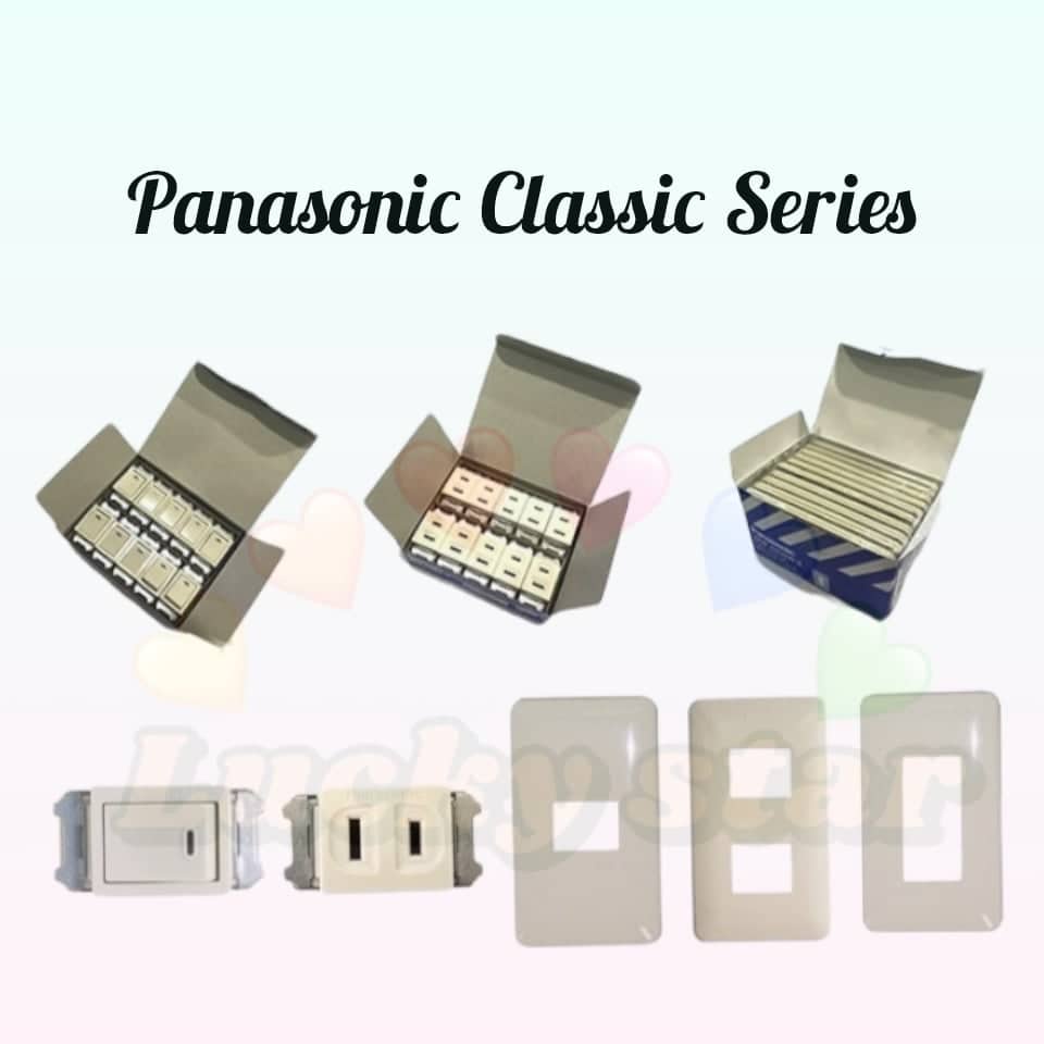 Panasonic Plate, Outlet and Switch Single Pole(Classic Series) | Shopee ...