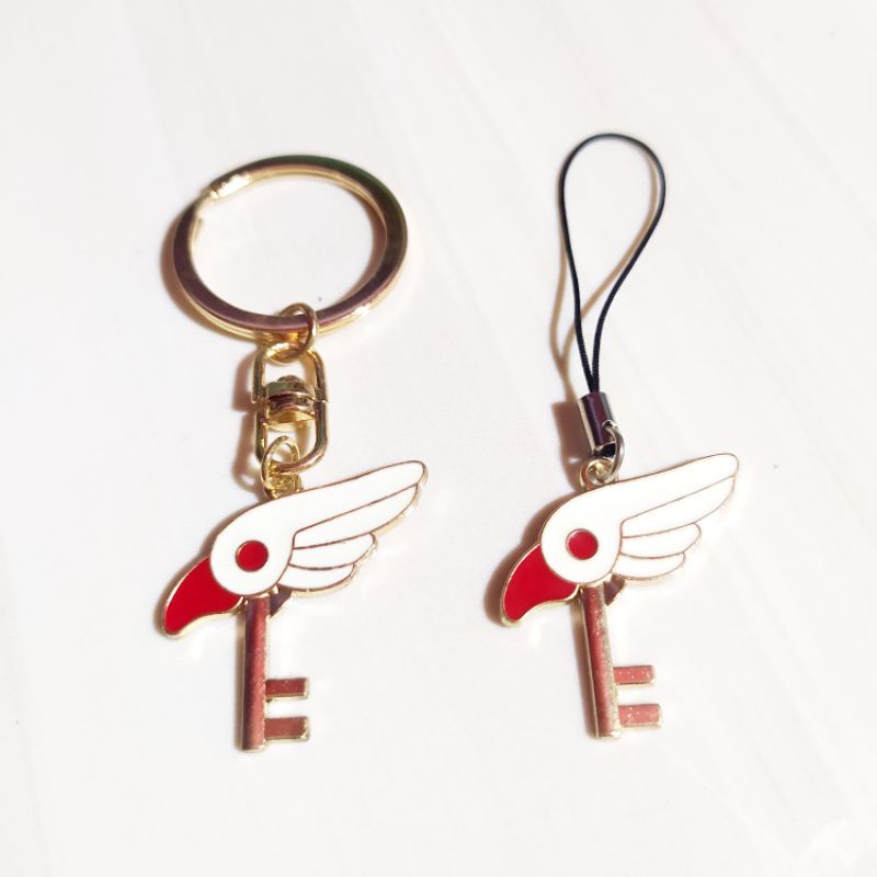 Cardcaptor Sakura Anime Cute Key CP Lariat Phone Keychain Charm Staff ...