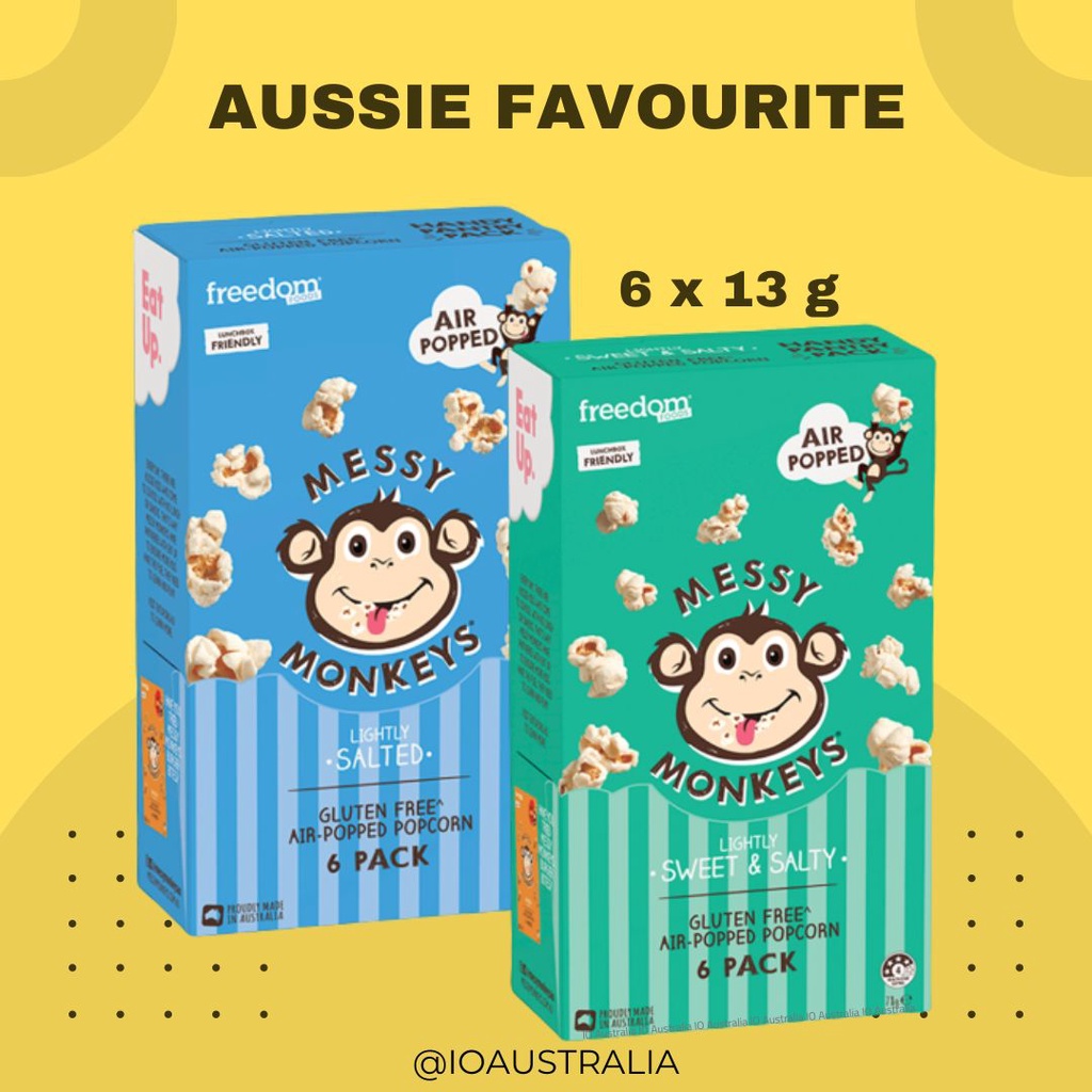 Messy Monkeys Popcorn Assorted 6X13g | Shopee Philippines