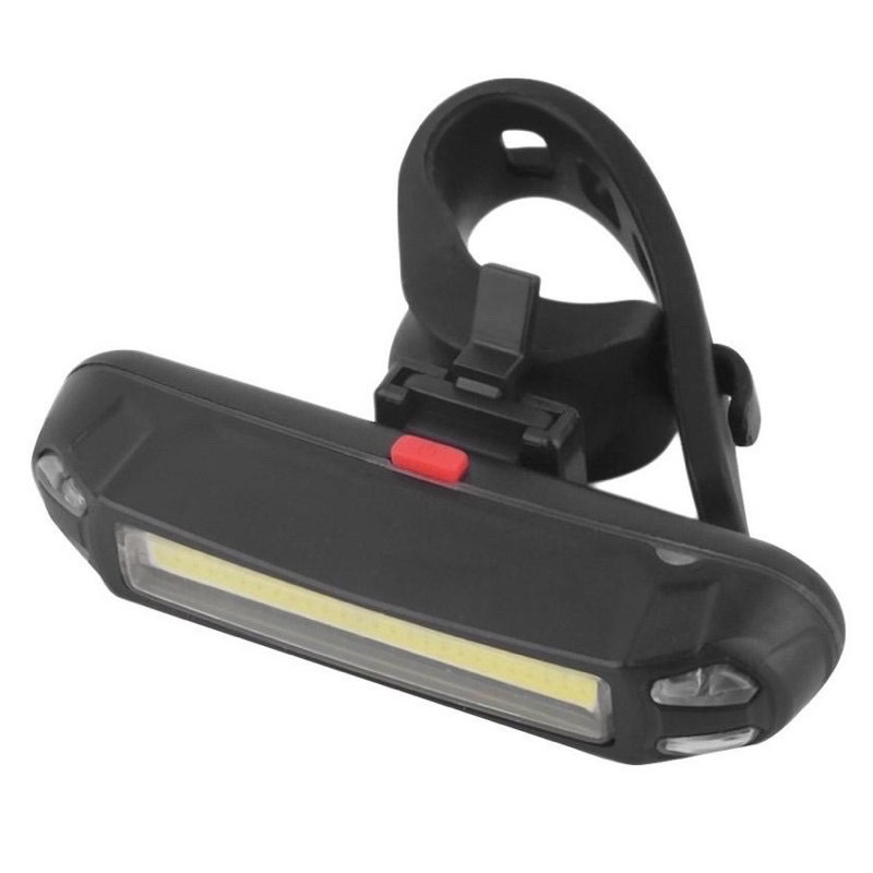 White COB LED Bike Tail Light USB Rechargeable 3 Modes Waterproof for ...