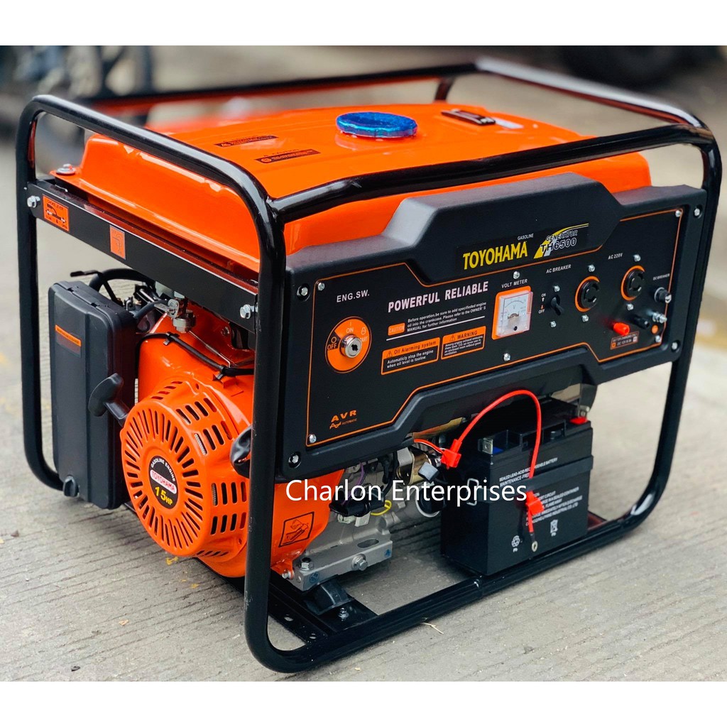 TH6500 TOYOHAMA GASOLINE GENERATOR ELECTRIC START 4 STROKE | Shopee ...