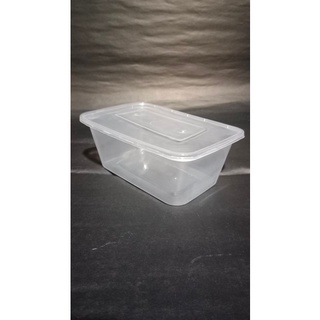 [300pcs] Rectangle Microwavable Food Container / Plastic tub (500ml ...