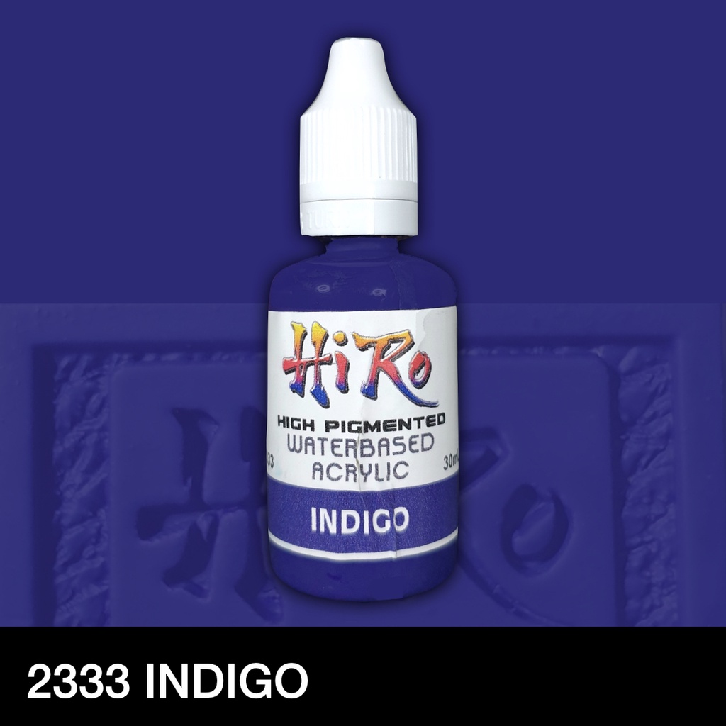 Blue Colors by Hiro Paints High-Pigmented Waterbased Acrylic Hobby ...