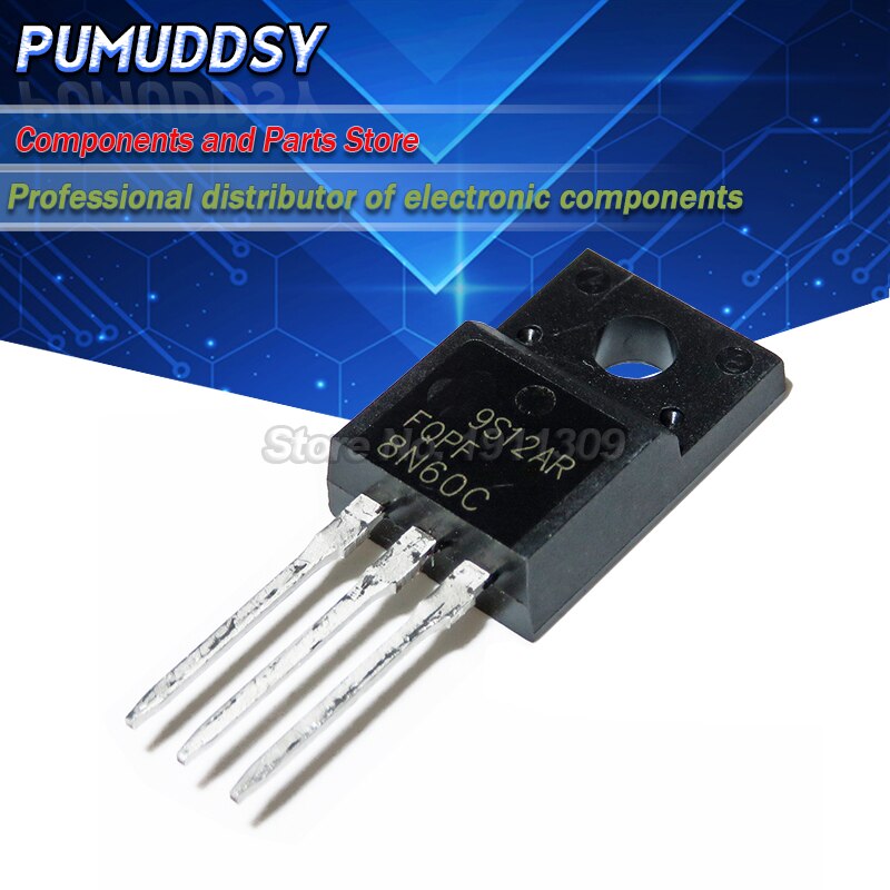 10PCS FQPF8N60C 8N60C 8N60 600V 8A MOSFET N-Channel transistor TO-220F IC | Shopee Philippines