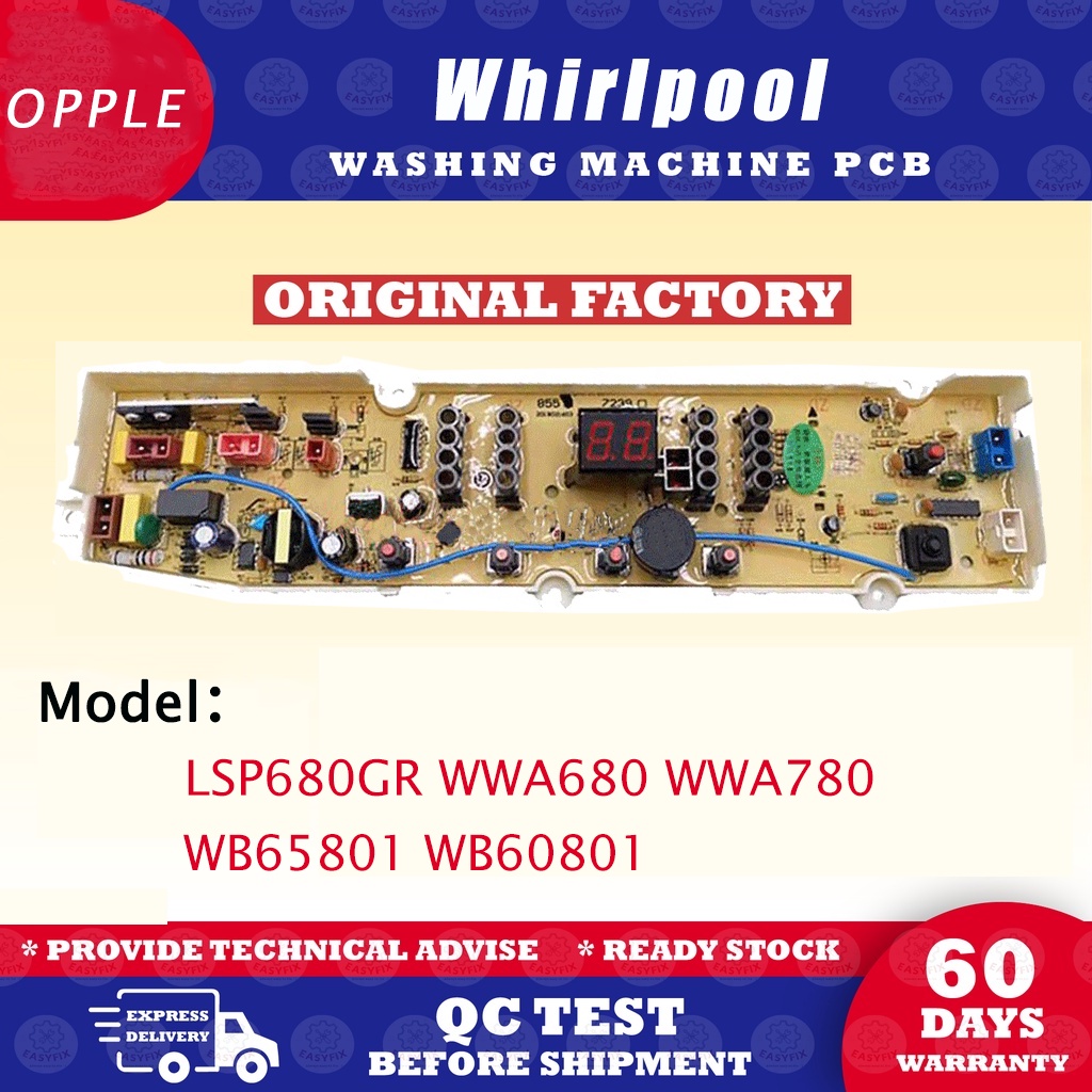 【In stock】 NEW Whirlpool WASHING MACHINE LSP680GR WWA-680 WWA-780 BOARD ...