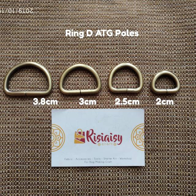 Promo!! D Ring, thickest polished Atg material (5mm) contains 1 lsn ...