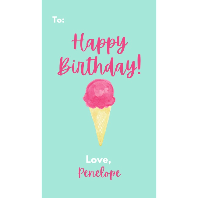 Personalized Gift Tags in Ice Cream design | Shopee Philippines