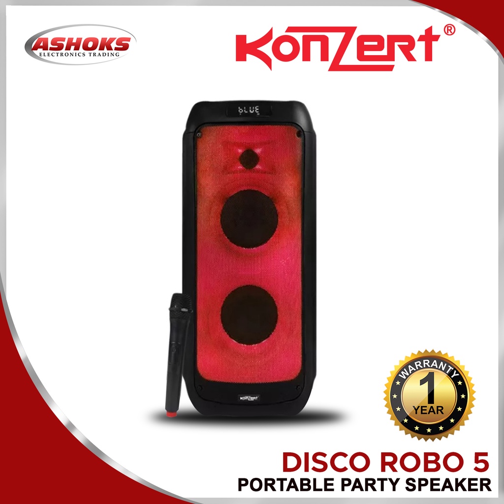 Konzert Disco Robo 5 Portable Party Speaker / Original Konzert | Shopee ...