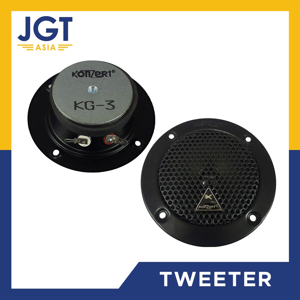 [JGT] Konzert (KG-3) 3" 100 watts 8 ohms Tweeter Speaker with Free ...