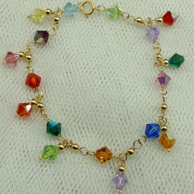 STOP&SHOP CEBU 10K SWAROVSKI BRACELET CHARMS | Shopee Philippines