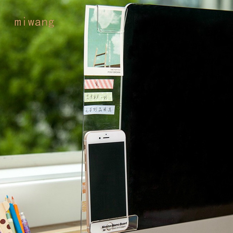 Monitor Memo Board for Sticky Note Computer Side Panel Planner Writing ...