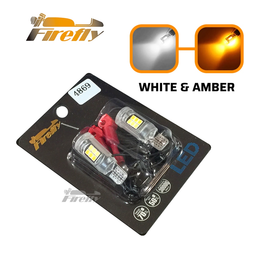 Firefly T15 Dual Contact Park Light / Signal Light Color Amber - White ...