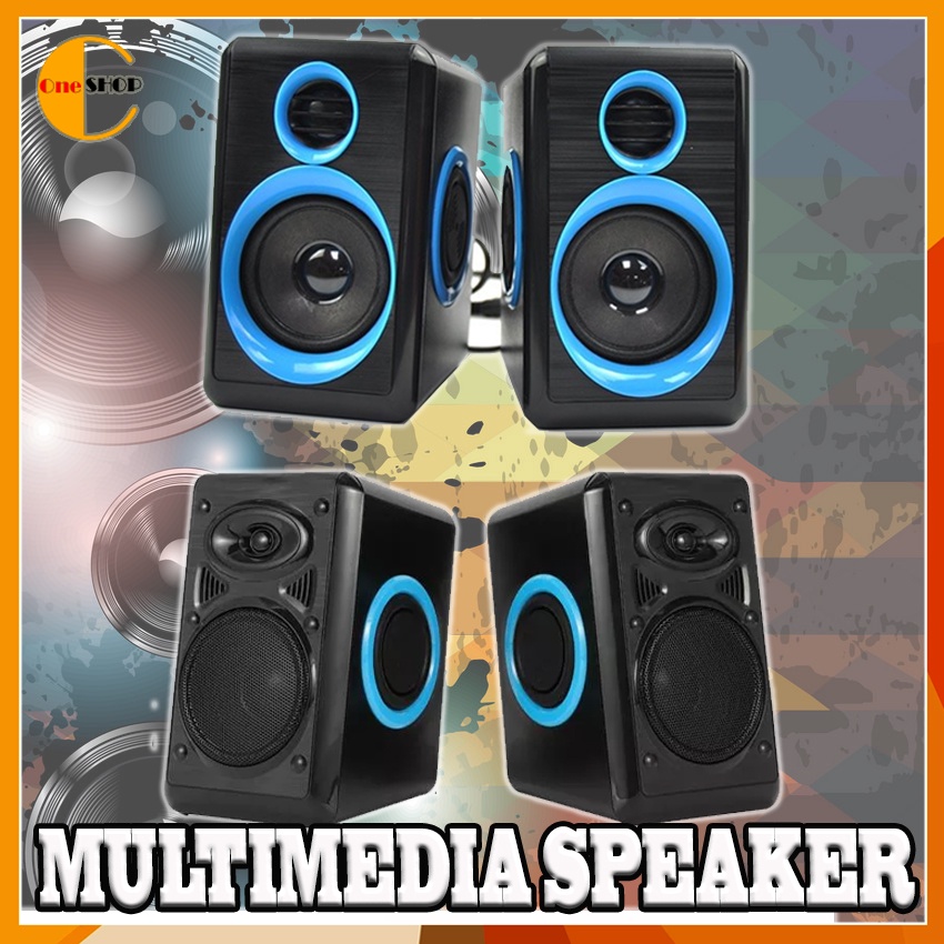 (VARIATION) HT-165/F-165 Portable Multimedia Speaker Wired USB 2.0 ...