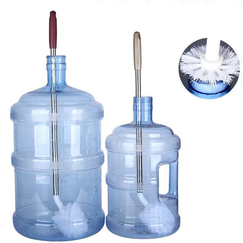 64cm Long Handle Bottle Bucket Cleaning Set / Stainless Steel Pole ...