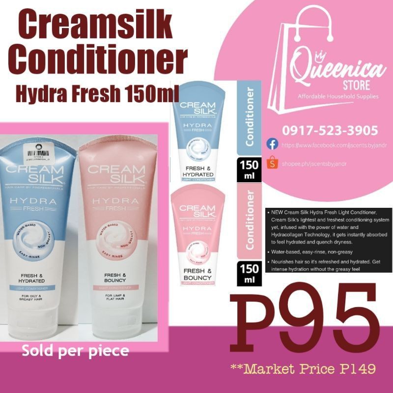 Creamsilk Hydra Fresh 150ml (Pink or Blue) | Shopee Philippines
