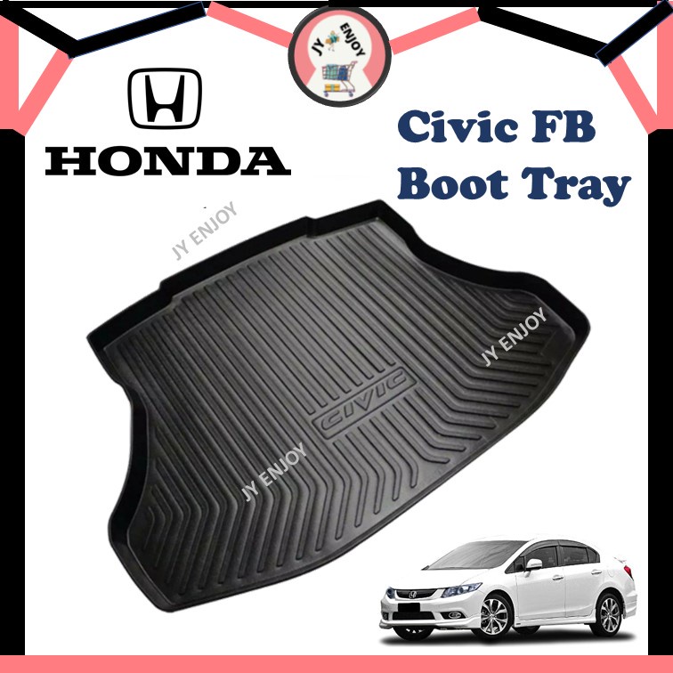 Honda Civic FB 2012 / 2013 / 2014 / 2015 Rear Trunk Cargo Car Boot Tray ...