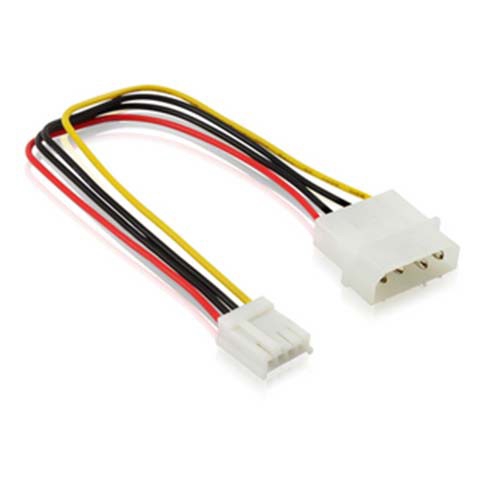 5.25" 4 Pin Molex To 3.5" Floppy Drive FDD Internal Power Cable Adapter ...
