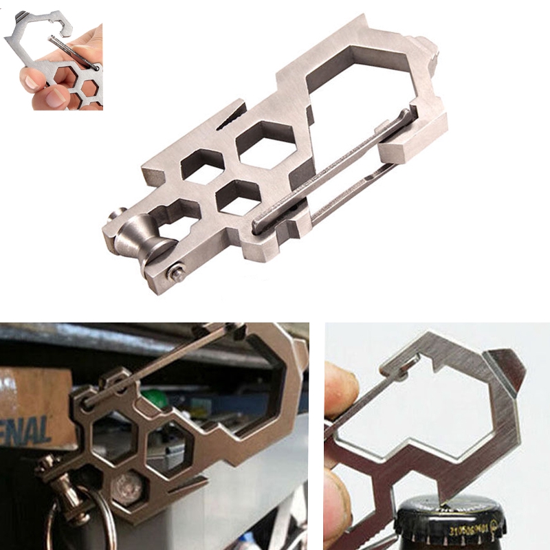 multipurpose Quickdraw Carabiner climb multi tool multitool Steel heavy ...