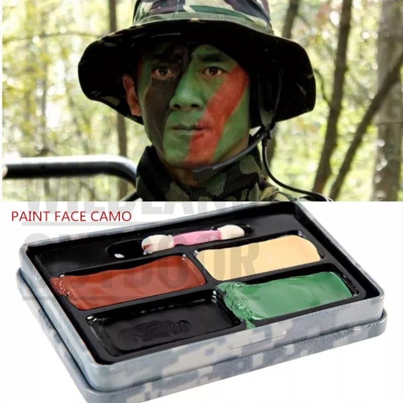 Military Camo Face Paint Camouflage Makeup Kit Paintball Hunting ...