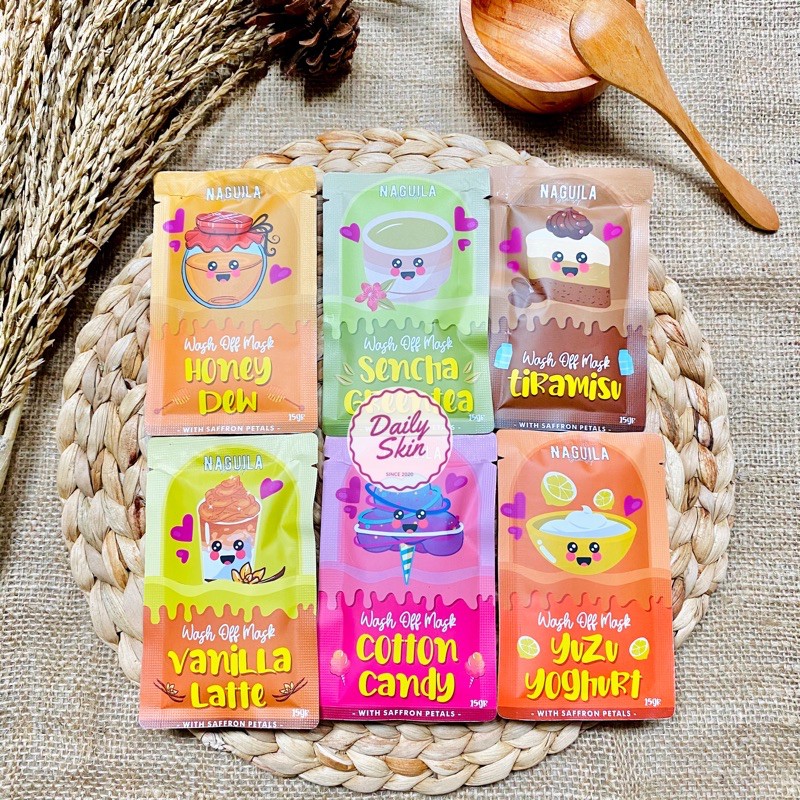 (DISTRI) Mask NAGUILA BEAUTY WASH OFF MASK WITH SAFFRON PETAL (BUY 6 ...