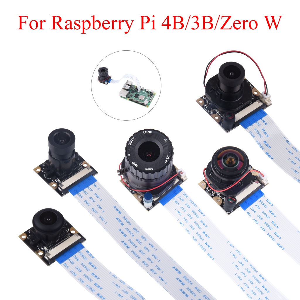 Raspberry Pi Day/Night Vision Camera Module 65°/75°/130°/175° 5MP Webcam With Sensor IR Light ...