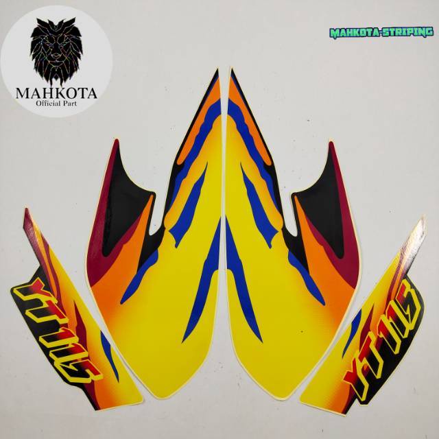 Striping Polet Sticker for Motorcycle list of yamaha yt 115 motorbike ...