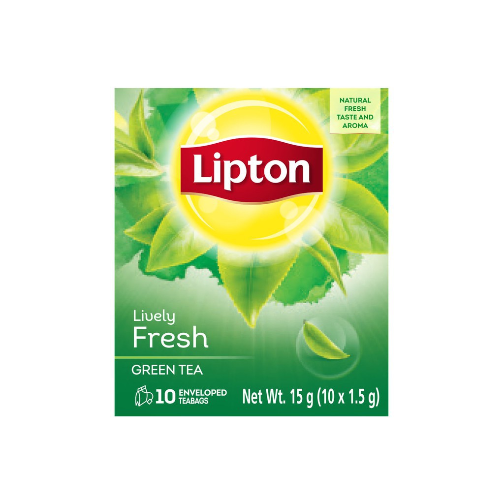 Lipton Green Tea 10 Tea Bags 1.5g | Shopee Philippines