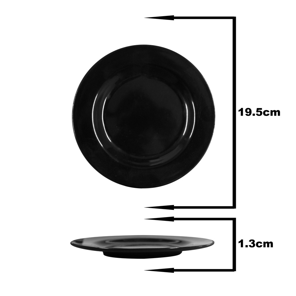 C-Black Melamineware Dinnerware Plates/Spoon/Cups/Tumbler/Bowl/Plato ...