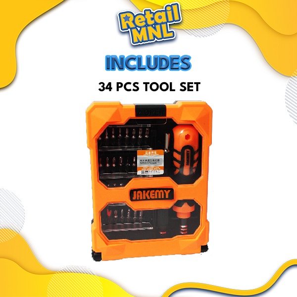 Retailmnl JAKEMY JM-8159 34 IN 1 Precision Multifunction Screw Driver ...