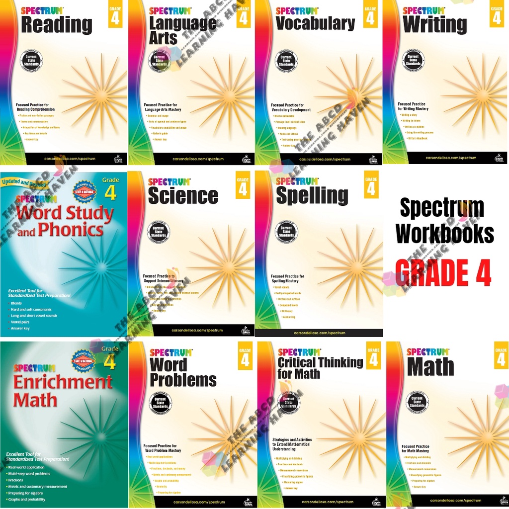SPECTRUM Workbooks for Grade 4 | Shopee Philippines