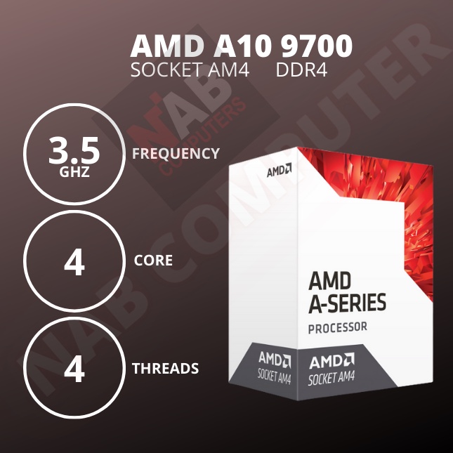 AMD A10 9700 processor 3.5GHZ 4 CORES | Shopee Philippines