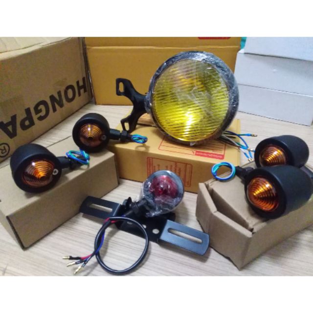 Set Of 4 Turn Signals 1 Headlight Brake Light Tail Register | Shopee ...