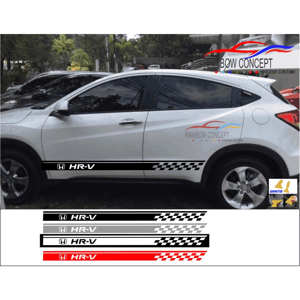 Newest STICKER CUTTING STICKER Car STICKER HONDA HRV STICKER LIST Side ...